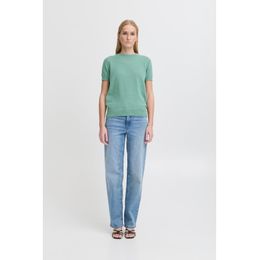 Ichi Kurzarm-Bluse IHDAMILO Regular fit in Beryl Green | Gr.: S