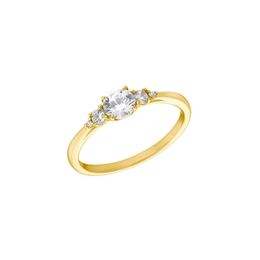 Amor Ring Silber 925, gelbvergoldet in Gold | Gr.: 18