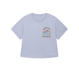 wat? Apparel T-Shirt Never stop exploring in Serene Blue | Gr.: 40