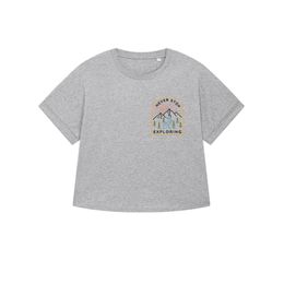 wat? Apparel T-Shirt Never stop exploring in Grau | Gr.: 40