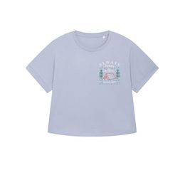 wat? Apparel T-Shirt Always exploring never lost in Serene Blue | Gr.: 36