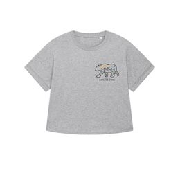 wat? Apparel T-Shirt Born to explore more in Grau | Gr.: 40