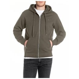 Replay Sweatshirt BRUSHED FLEECE in Gr&uuml;n | Gr.: S