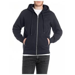 Replay Sweatshirt BRUSHED FLEECE in Blau | Gr.: L