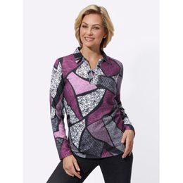 WITT WEIDEN Winter-Shirt in altrosa-schwarz-bedruckt | Gr.: 38