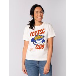 wat? Apparel T-Shirt Coffee club in Off White | Gr.: 34