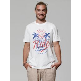 wat? Apparel T-Shirt Ride the waves in Off White | Gr.: 56