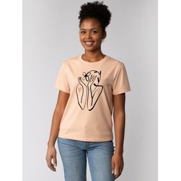 wat? Apparel T-Shirt Self love in Fraiche Peche | Gr.: 38