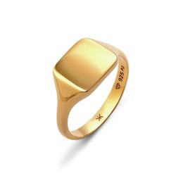 Kuzzoi Ring 925 Sterling Silber in Gold | Gr.: 64
