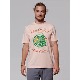 wat? Apparel T-Shirt Life is better with ramen in Fraiche Peche | Gr.: 58