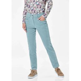 GOLDNER Sportliche Slim Fit Baumwollhose in mint | Gr.: 42