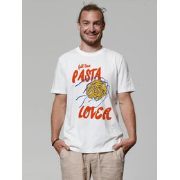 wat? Apparel T-Shirt Pasta lover in Off White | Gr.: 48