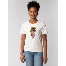 wat? Apparel T-Shirt Donut in Off White | Gr.: 36