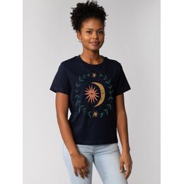 wat? Apparel T-Shirt Love and flex in Dunkelblau | Gr.: 40