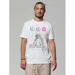 wat? Apparel T-Shirt Fake Reality in Off White | Gr.: 50