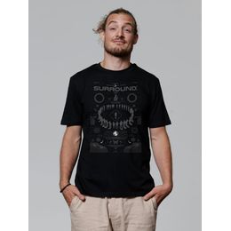 wat? Apparel T-Shirt Surround in Schwarz | Gr.: 56