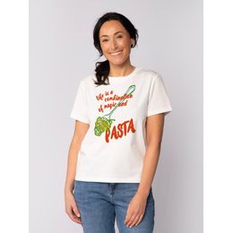 wat? Apparel T-Shirt Magic and pasta in Off White | Gr.: 36