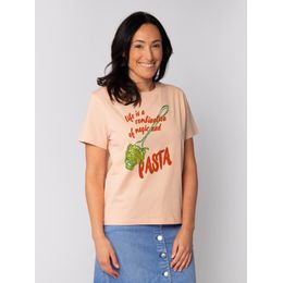 wat? Apparel T-Shirt Magic and pasta in Fraiche Peche | Gr.: 36