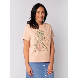 wat? Apparel T-Shirt Love and flex in Fraiche Peche | Gr.: 40