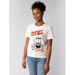 wat? Apparel T-Shirt Coffee makes everything better in Off White | Gr.: 40