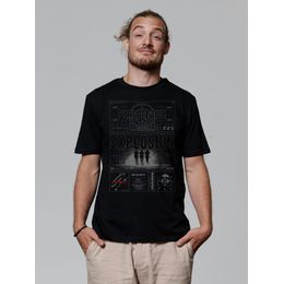 wat? Apparel T-Shirt Perspektive in Schwarz | Gr.: 54