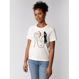 wat? Apparel T-Shirt Love and flex in Off White | Gr.: 34