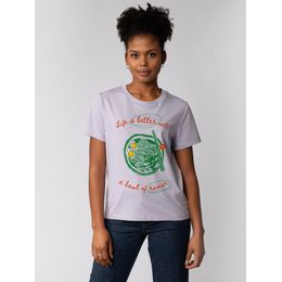 wat? Apparel T-Shirt Life is better with ramen in Lavender | Gr.: 38