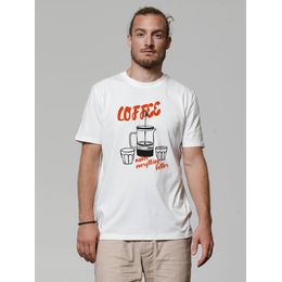 wat? Apparel T-Shirt Coffee makes everything better in Off White | Gr.: 50