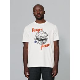 wat? Apparel T-Shirt Burger please in Off White | Gr.: 46