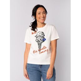 wat? Apparel T-Shirt Ice cream in Off White | Gr.: 40