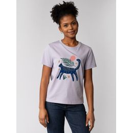 wat? Apparel T-Shirt Love and flex in Lavender | Gr.: 42