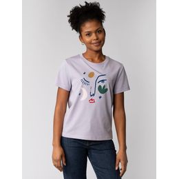 wat? Apparel T-Shirt Love and flex in Lavender | Gr.: 40