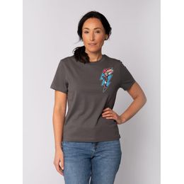 wat? Apparel T-Shirt Rollerskates in Grau | Gr.: 38