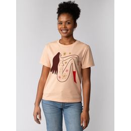 wat? Apparel T-Shirt Love and flex in Fraiche Peche | Gr.: 38