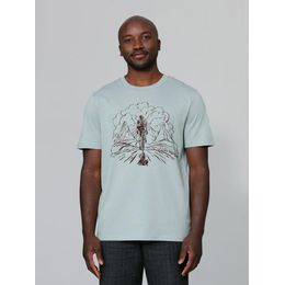wat? Apparel T-Shirt Berge und Mountainbike in Aloe | Gr.: 50