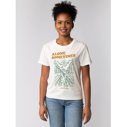 wat? Apparel T-Shirt Alone sometimes but its okay in Off White | Gr.: 36