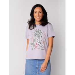wat? Apparel T-Shirt Love and flex in Lavender | Gr.: 40