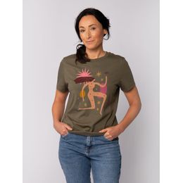 wat? Apparel T-Shirt Love and flex in Khaki | Gr.: 38