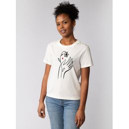 wat? Apparel T-Shirt Self love in Off White | Gr.: 40