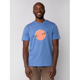 wat? Apparel T-Shirt Countryside 01 in Bright Blue | Gr.: 54