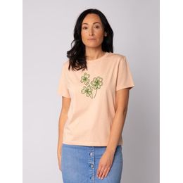 wat? Apparel T-Shirt Gl&uuml;cksklee in Fraiche Peche | Gr.: 40