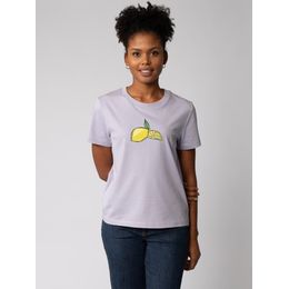 wat? Apparel T-Shirt Lemon in Lavender | Gr.: 34