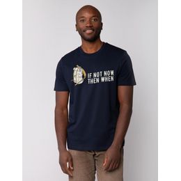 wat? Apparel T-Shirt If not now then when in Dunkelblau | Gr.: 50