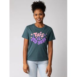 wat? Apparel T-Shirt This is my year in Petrol | Gr.: 38