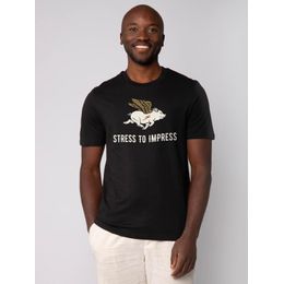 wat? Apparel T-Shirt Stress to impress in Schwarz | Gr.: 48