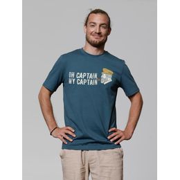 wat? Apparel T-Shirt Oh captain my captain in Petrol | Gr.: 58