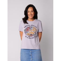 wat? Apparel T-Shirt Mental Health in Lavender | Gr.: 40