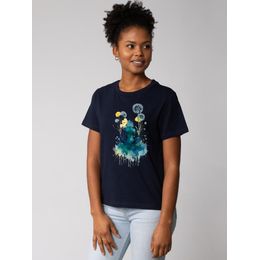 wat? Apparel T-Shirt Yoga & Meditation in Dunkelblau | Gr.: 44