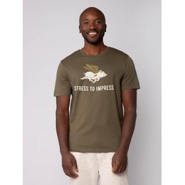 wat? Apparel T-Shirt Stress to impress in Khaki | Gr.: 56