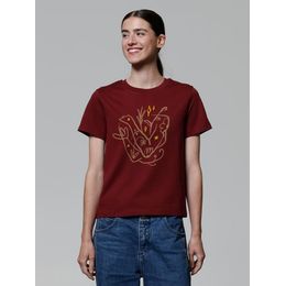 wat? Apparel T-Shirt Self love in Weinrot | Gr.: 42